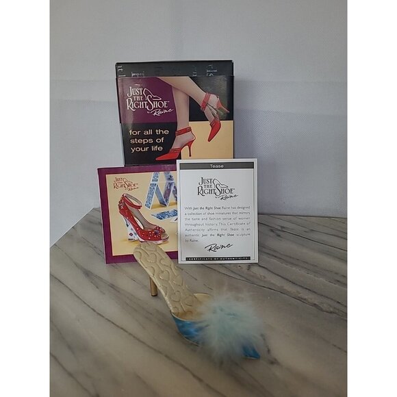 Raine | Accents | Just The Right Shoe 25559 Tease Miniature Resin Shoe ...